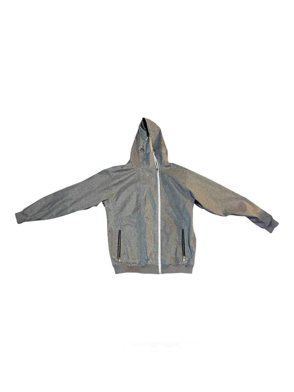 Zara | Jackets & Coats | Zara Man Grey Reflective Tapedseam Jacket ...